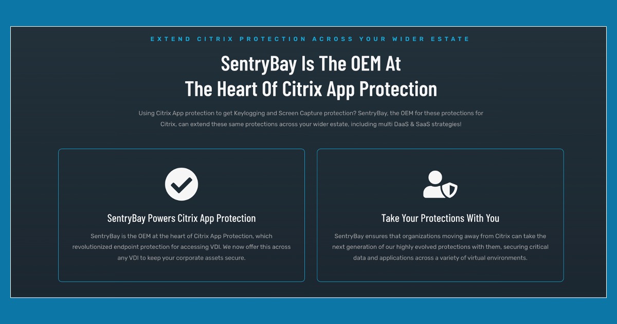 Citrix App Protection - SentryBay